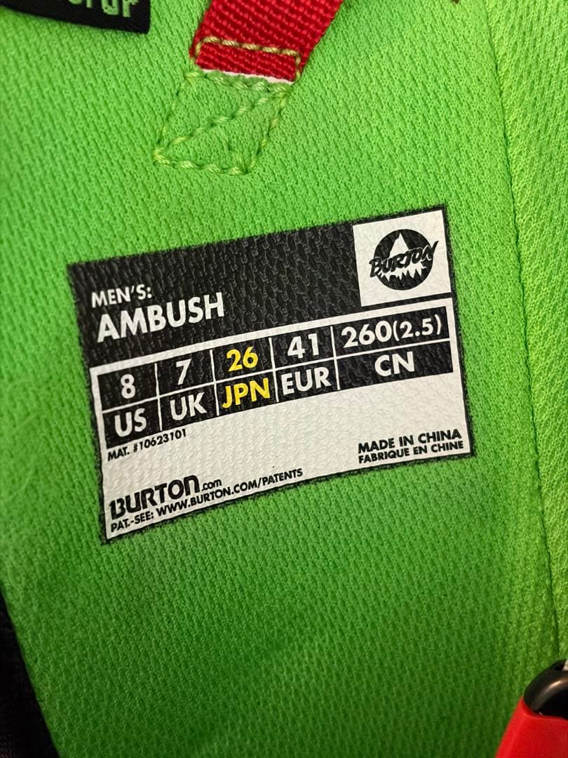 【美品】Burton Ambush 26cm スノーボードブーツ