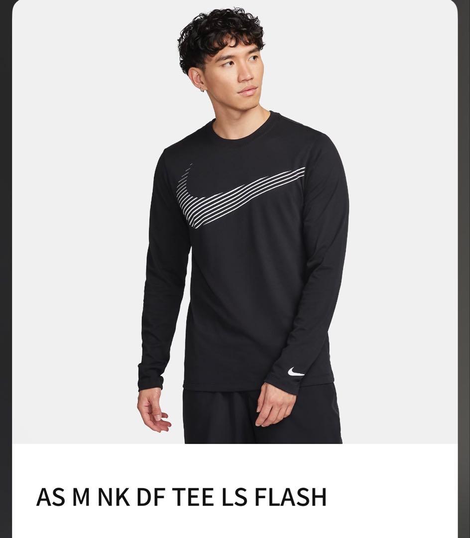 Nike AS M NK DF TEE LS FLASH ブラック