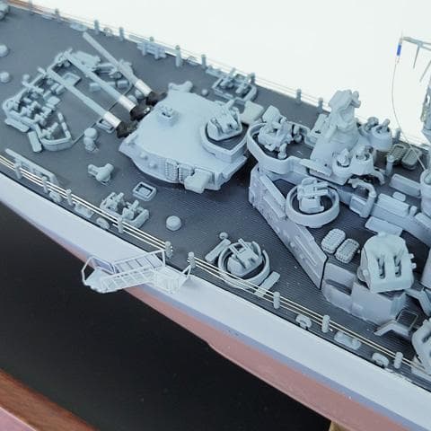 アメリカ海軍 戦艦ミズーリ 精密模型 フランクリン・ミント製 1/550