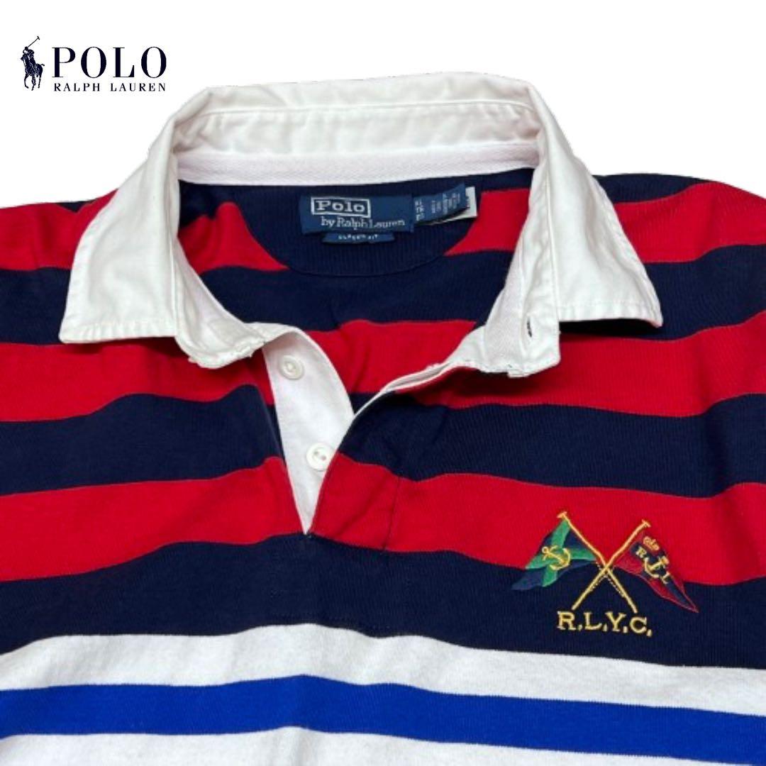 ビッグサイズPolo Ralph Laurenラガーシャツ ストライプmh800