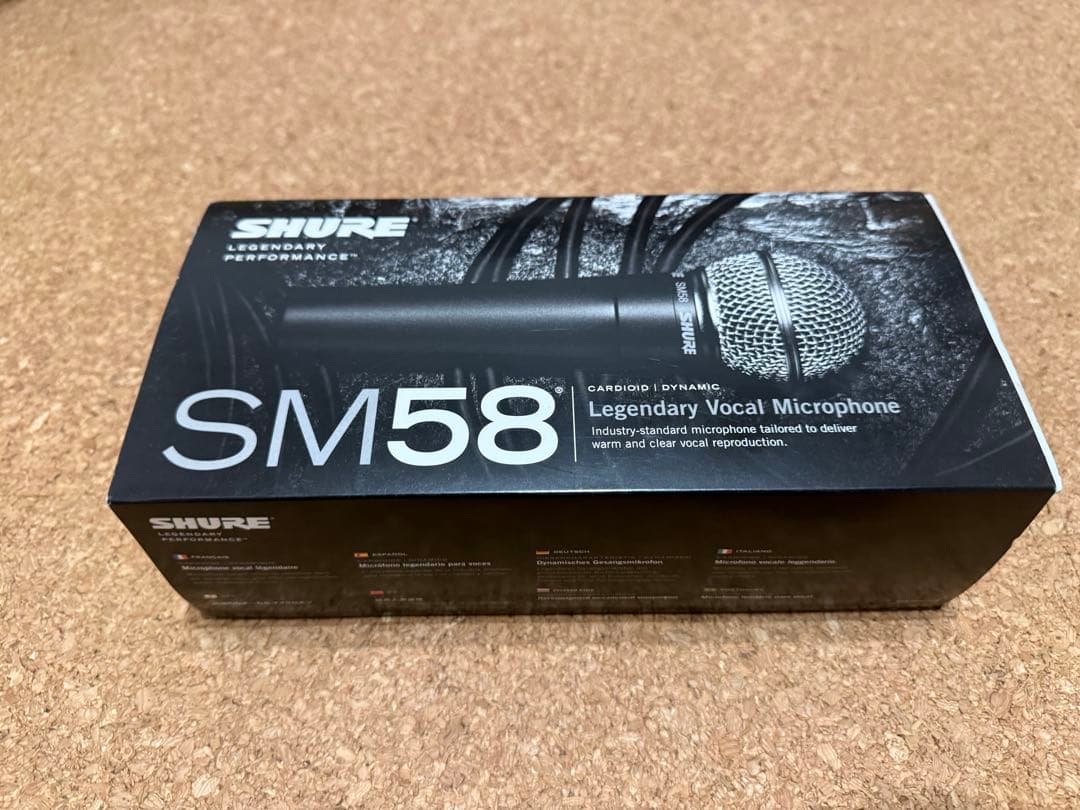SHURE SM58 ダイナミックマイク 定番ボーカル用 付属品完備 動作未確認
