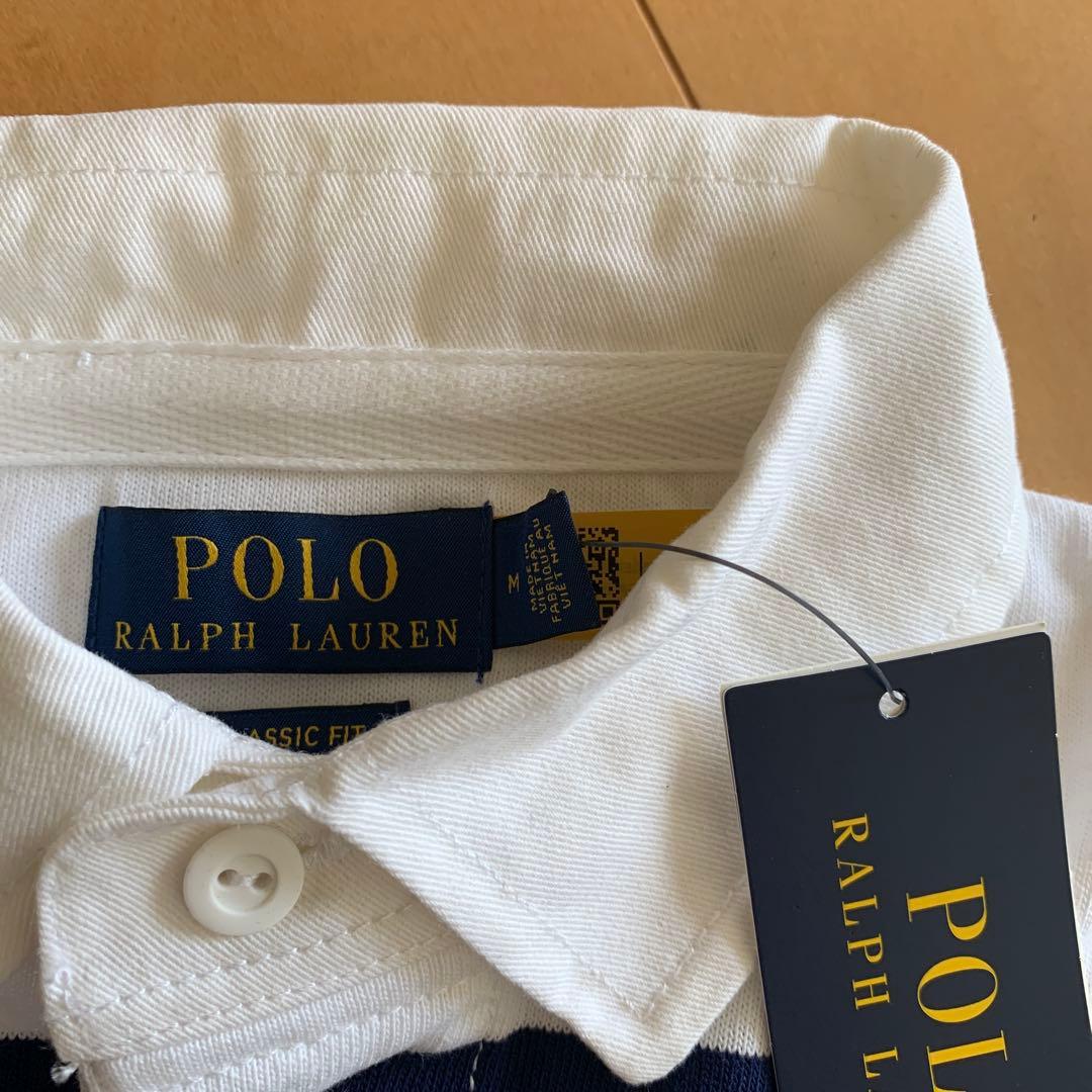 Polo Ralph Lauren ラガーシャツ M ネイビー/ホワイト