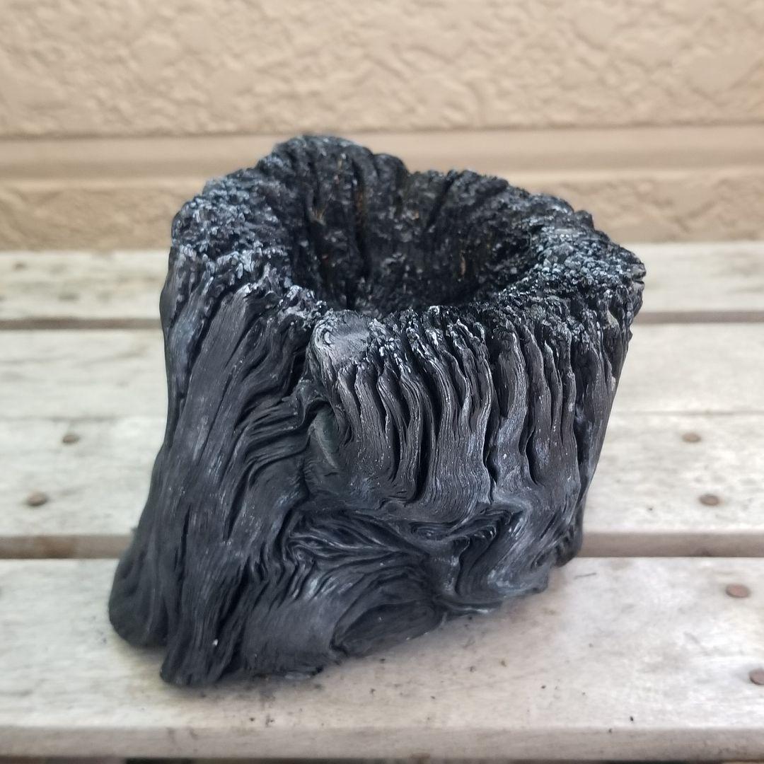 天は皿状　紀州備長炭オブジェ　一点もの　希少