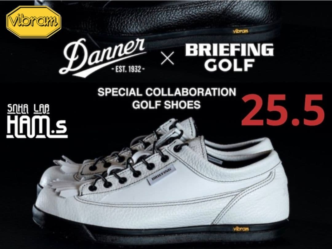 美品　Danner × BRIEFING GOLF　25.5 ゴルフシューズ