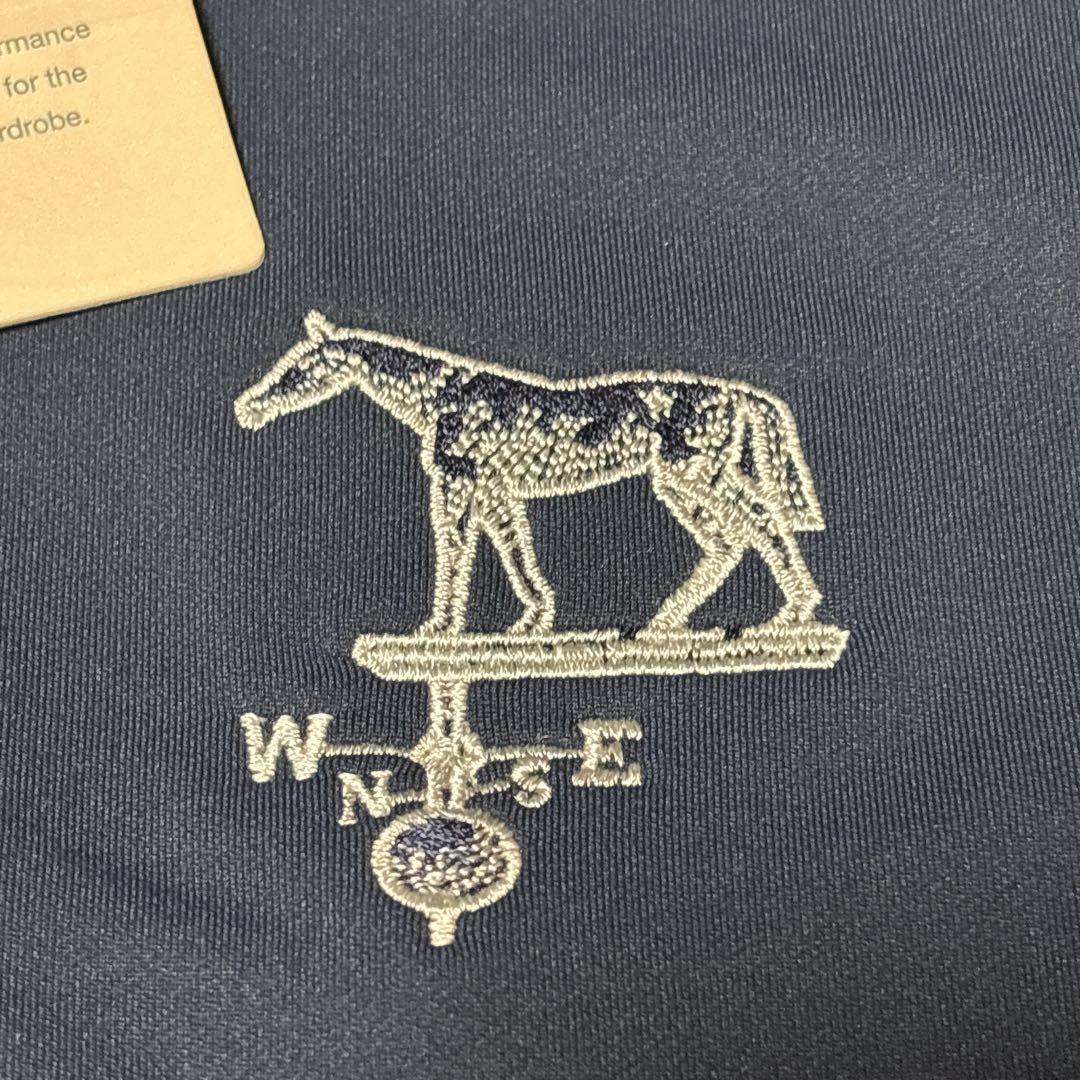 新品　PETER MILLAR 高級ゴルフライン　ハーフジップスウェット　紺　M