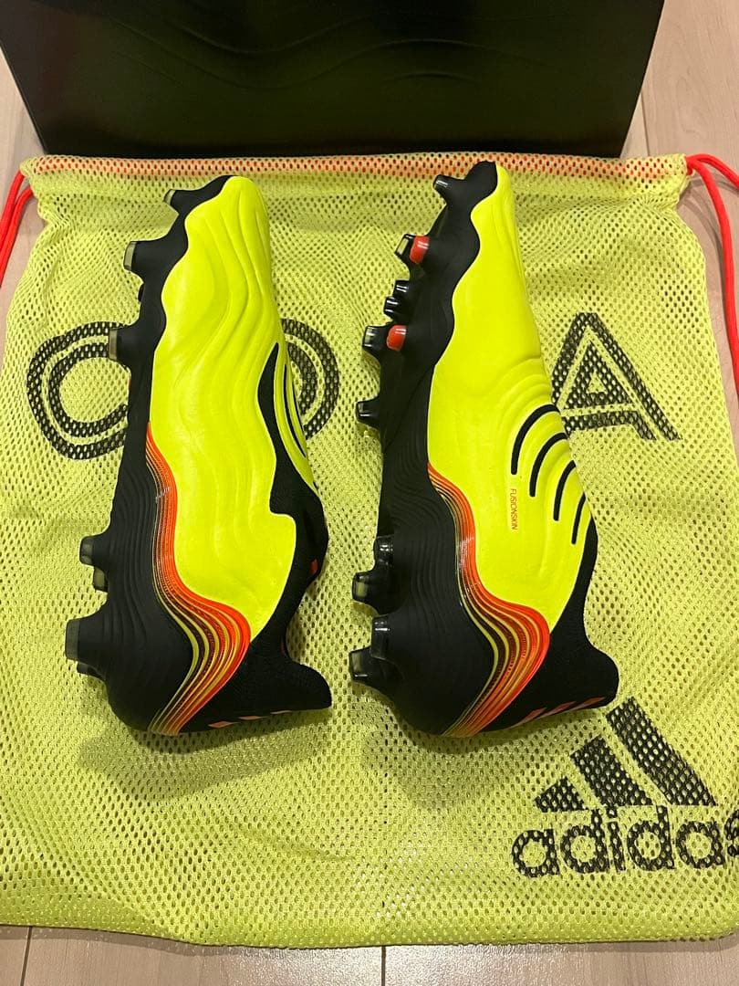 adidas COPA 26.5cm FG イエロー　紐なし最上位モデル