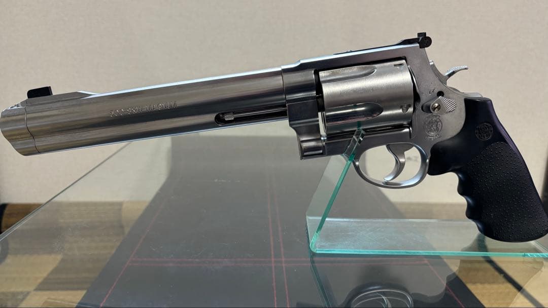 【美品】タナカ S&W M500 ステンレス 8インチ ガスリボルバー 6mm