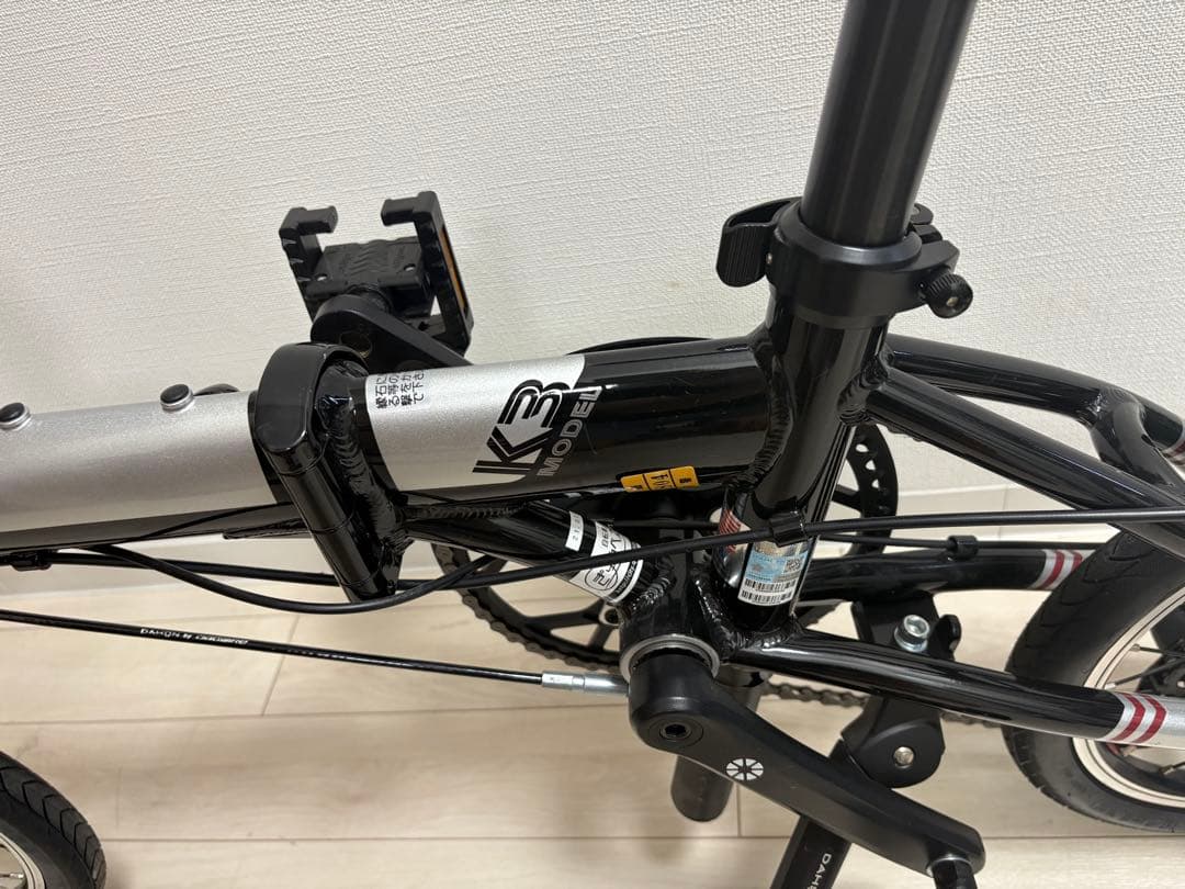【引取限定】DAHON ダホン K3 折り畳み式自転車　ブラック　シルバー