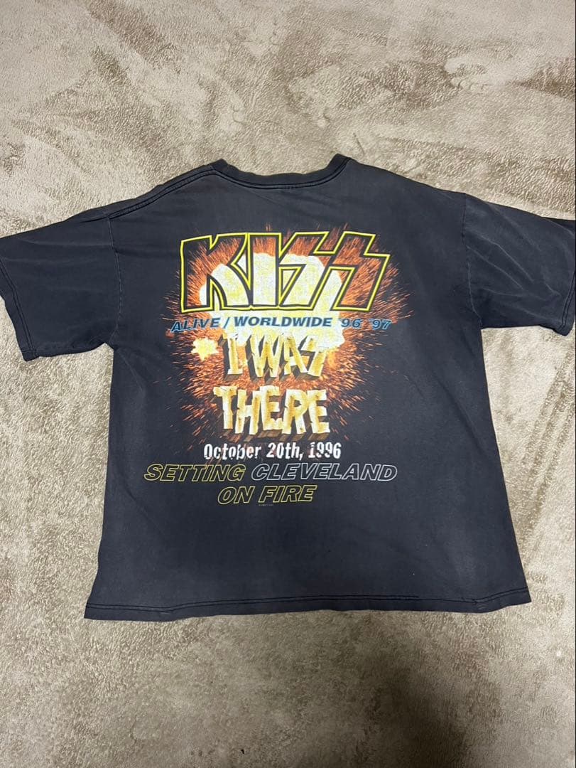 【中古】KISS ALIVE WORLDWIDE '96 '97 Tシャツ XL