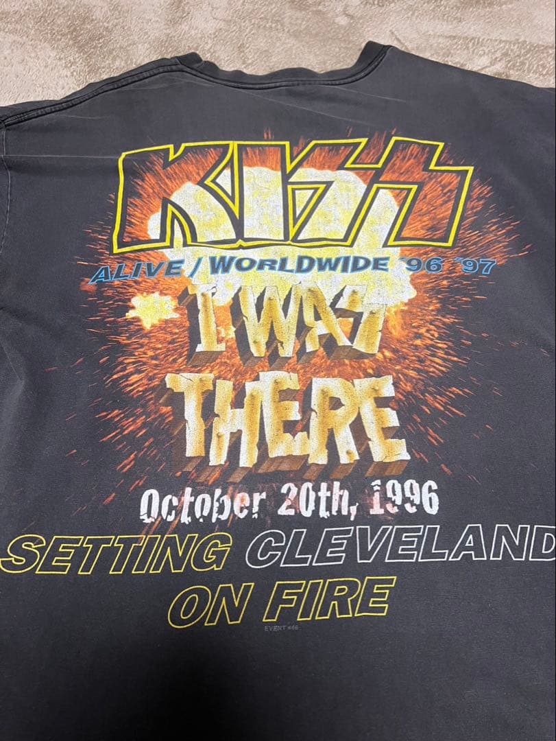 【中古】KISS ALIVE WORLDWIDE '96 '97 Tシャツ XL