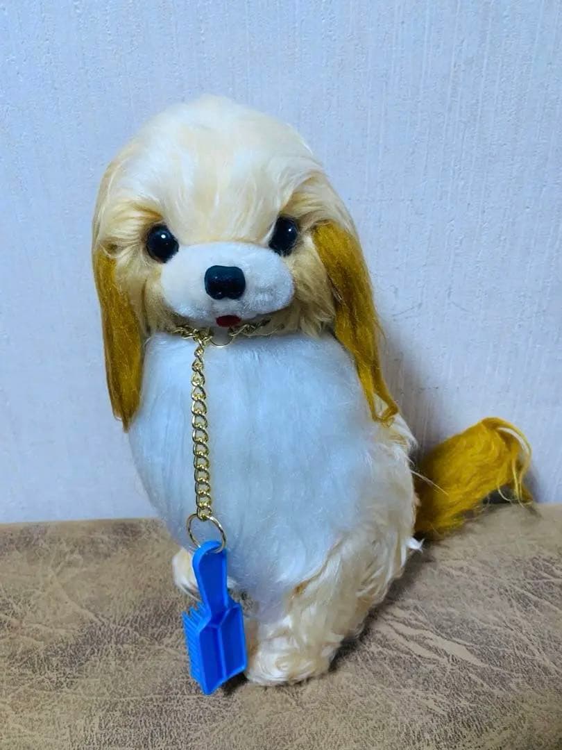 昭和レトロ　カネカロン　ぬいぐるみ　当時物　犬　いぬ　ブラシ付き　高級