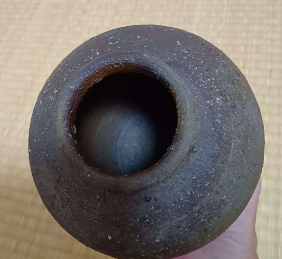 骨董品　茶道具　備前焼茶入　備前焼　肩衝茶入　美品　茶入　工芸品