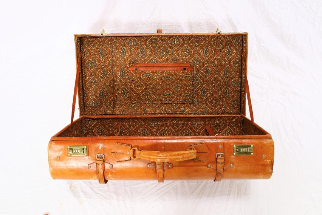 レザー風？旅行かばん クラシックスタイル