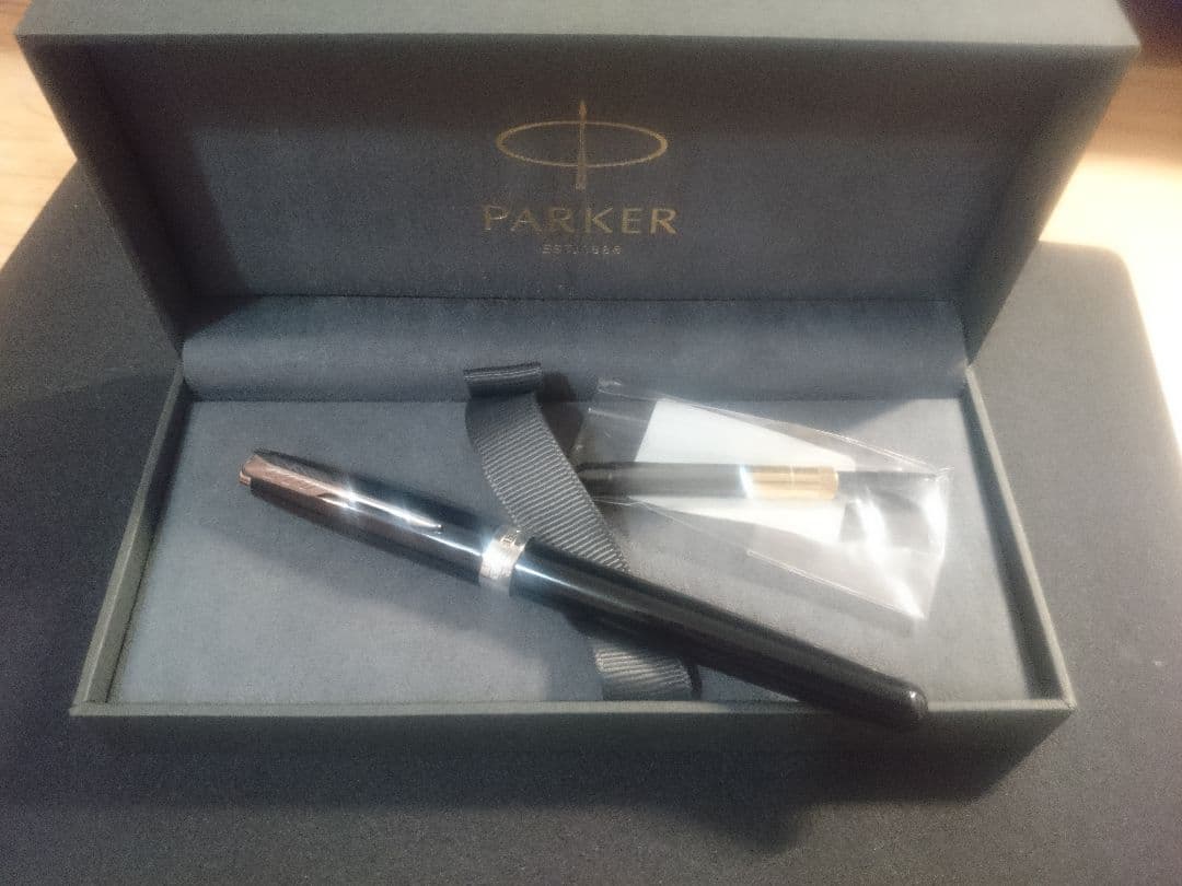 Parker ソネット 万年筆 ラックブラックCT XF（未使用コンバーター付）
