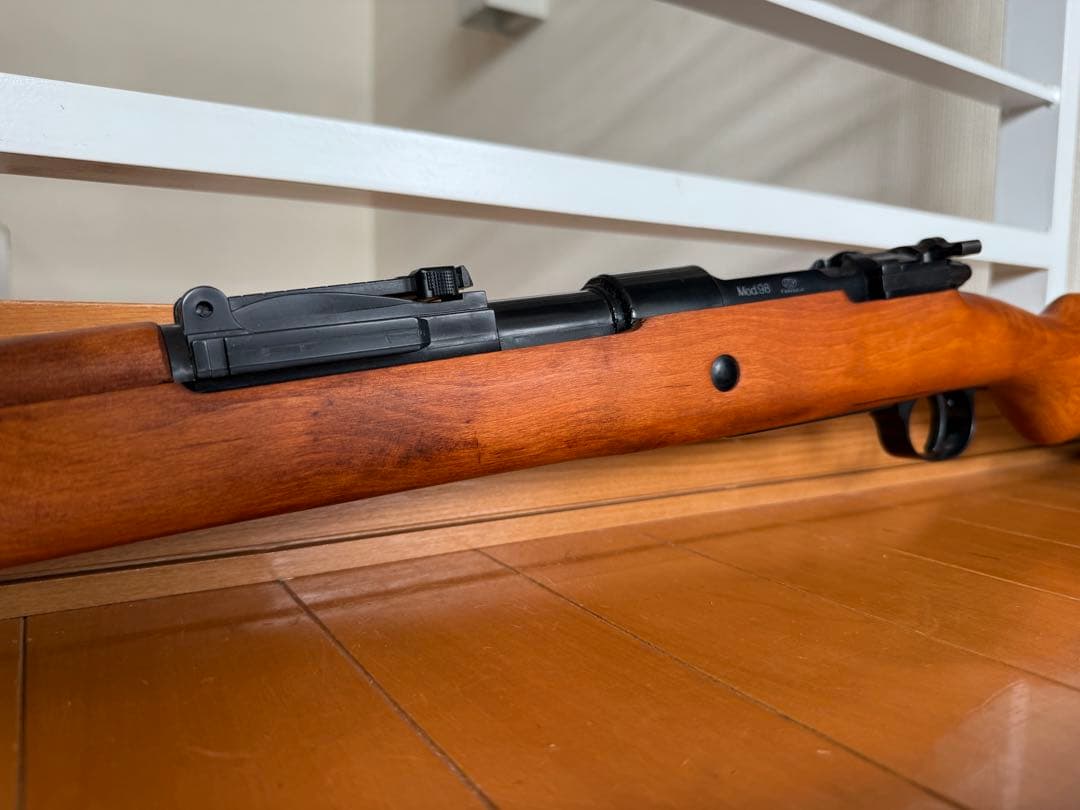 タナカ kar98k mod.98 リアルウッド 革製スリング付き エアガン