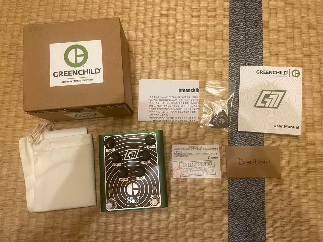 Greenchild G777 USA製 オーバードライブ 付属品完品 ほぼ新品