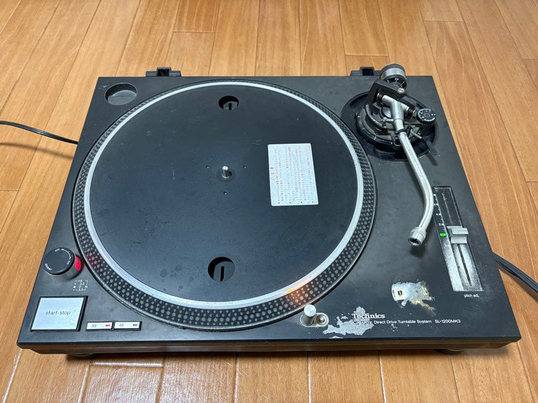【ジャンク】Technics SL-1200 MK3 ターンテーブル