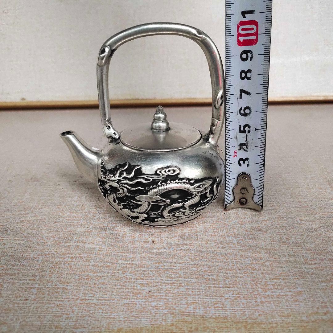 銅器 龍鳳提梁 徳利 急須 茶道具 工芸品 美術品 置物