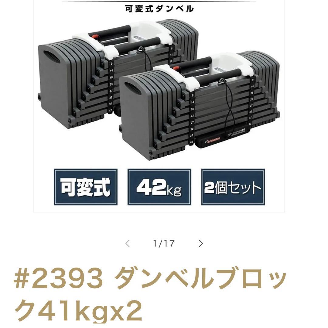 #2393 ダンベルブロック 41kgx2