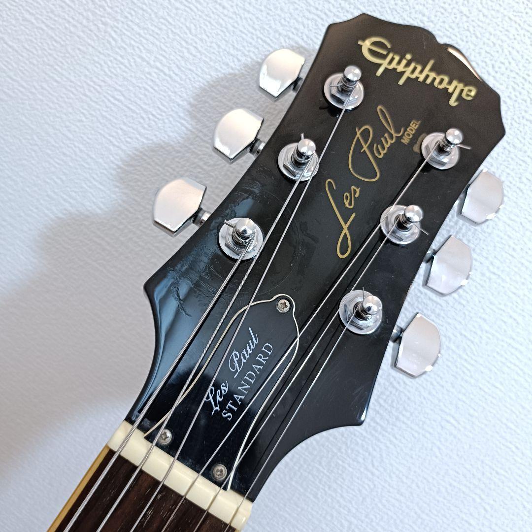 Epiphone レスポールスタンダード ダークブラウンバースト フレイム杢