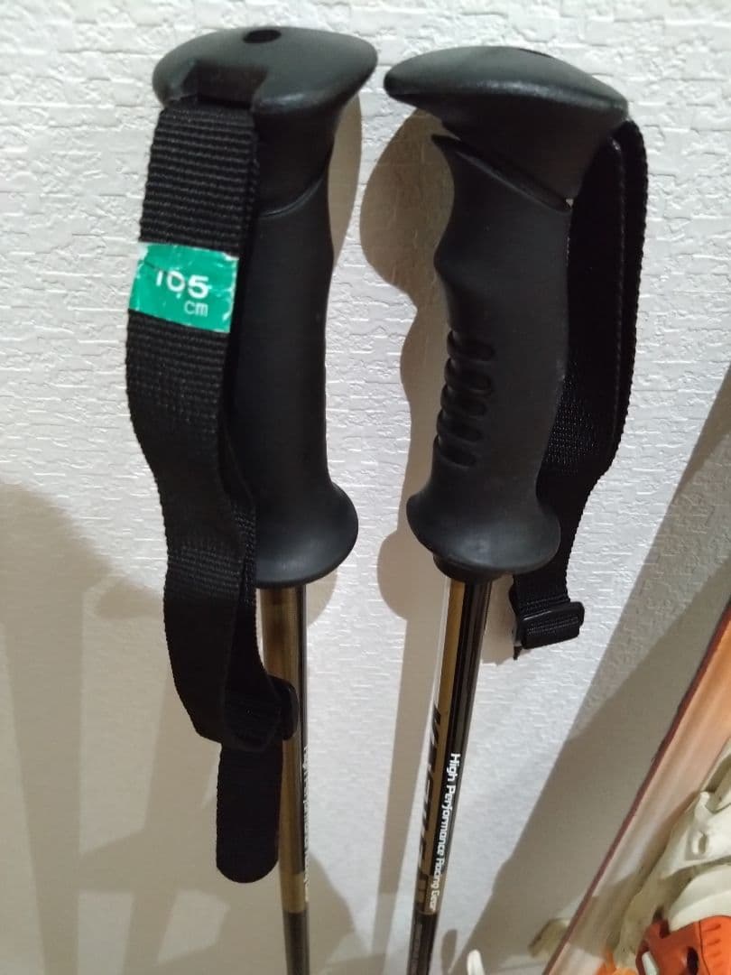 スキー板　149cm　ケーツー　ストック　セット