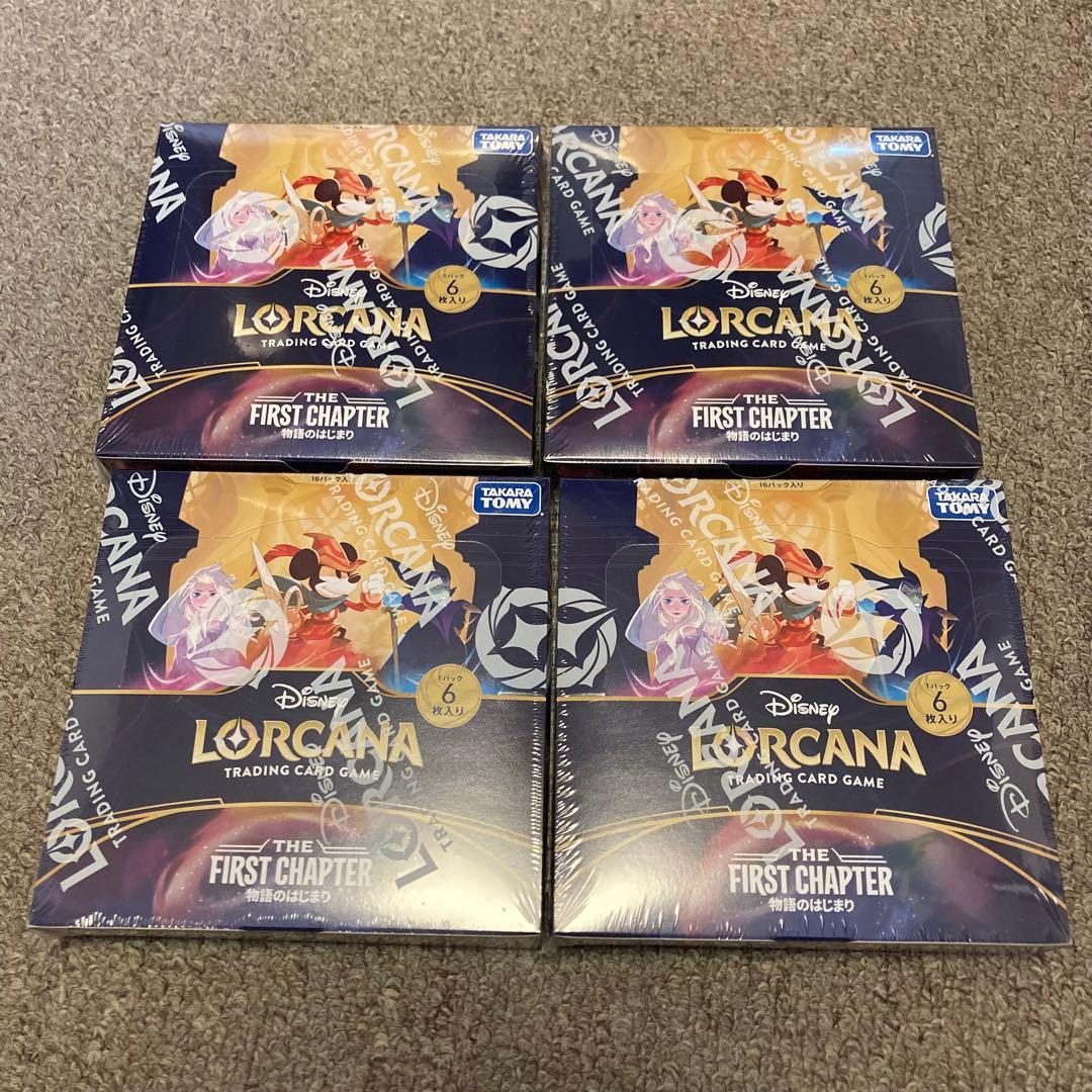 Disney Lorcana tcg 物語のはじまり 4box シュリンク付き