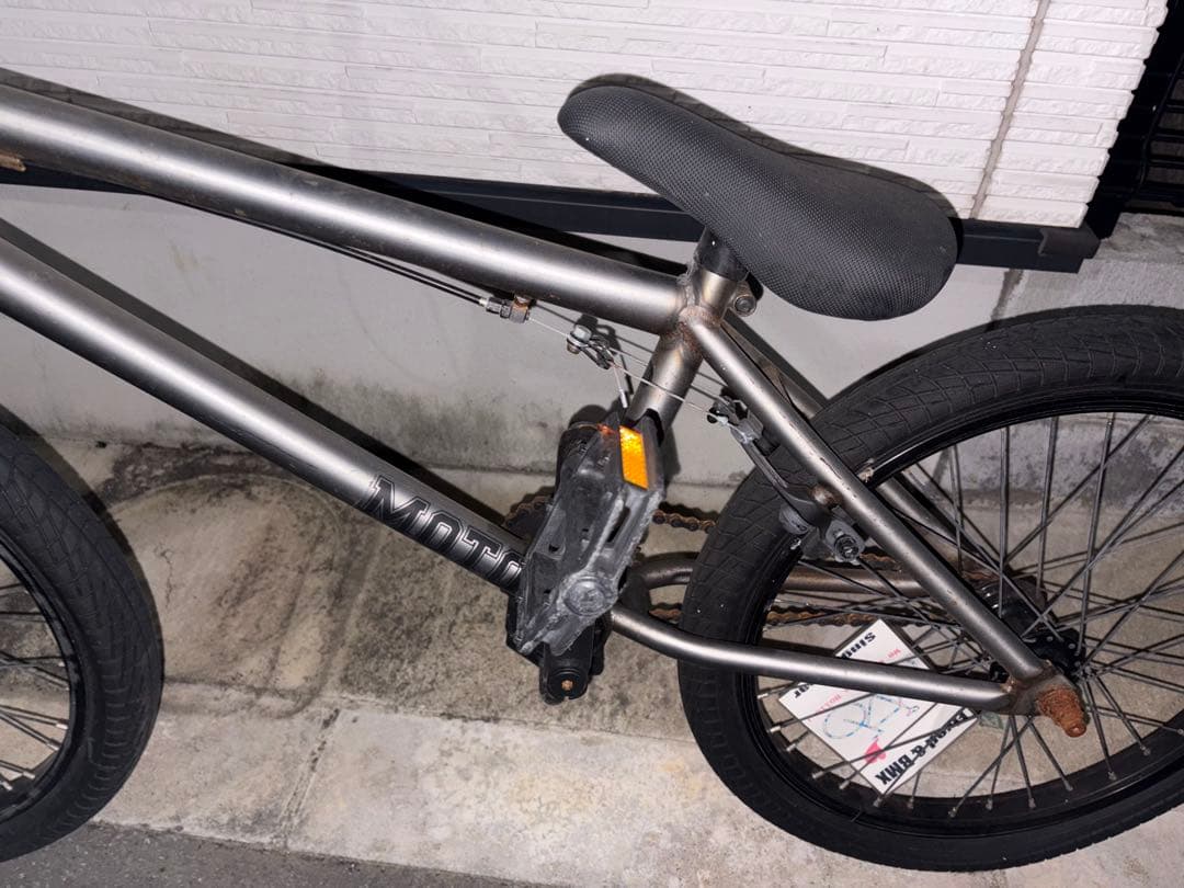 BMX 自転車 20インチ シルバー スチール