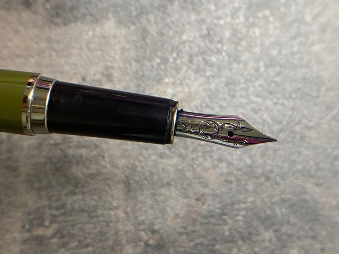 筆記具 montblanc noblesse oblige green 14k 585