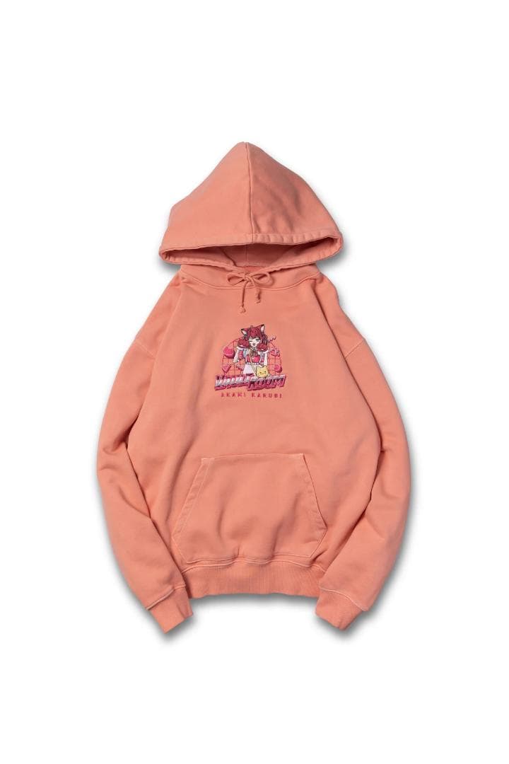 AKAMI KARUBI HOODIE / CORAL PINK Lサイズ