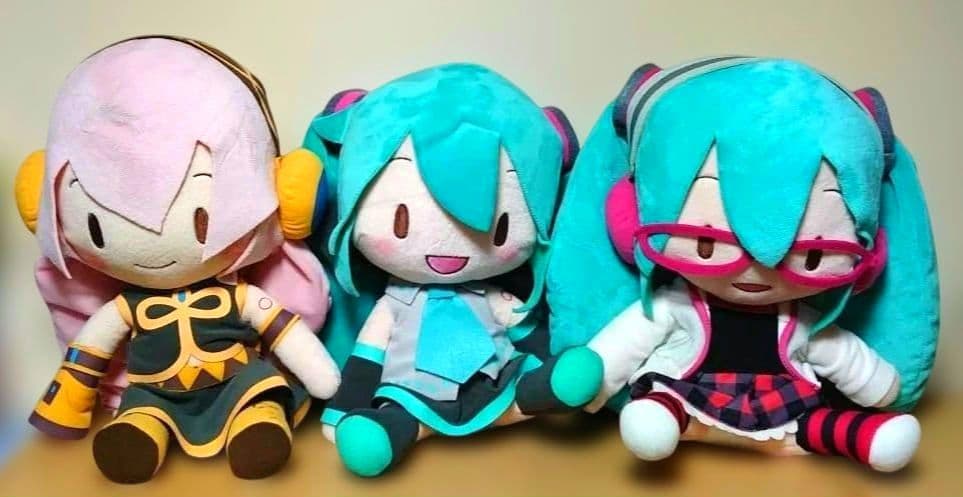 初音ミク メガジャンボ ふわふわ ぬいぐるみ 巡音ルカ ナチュラル