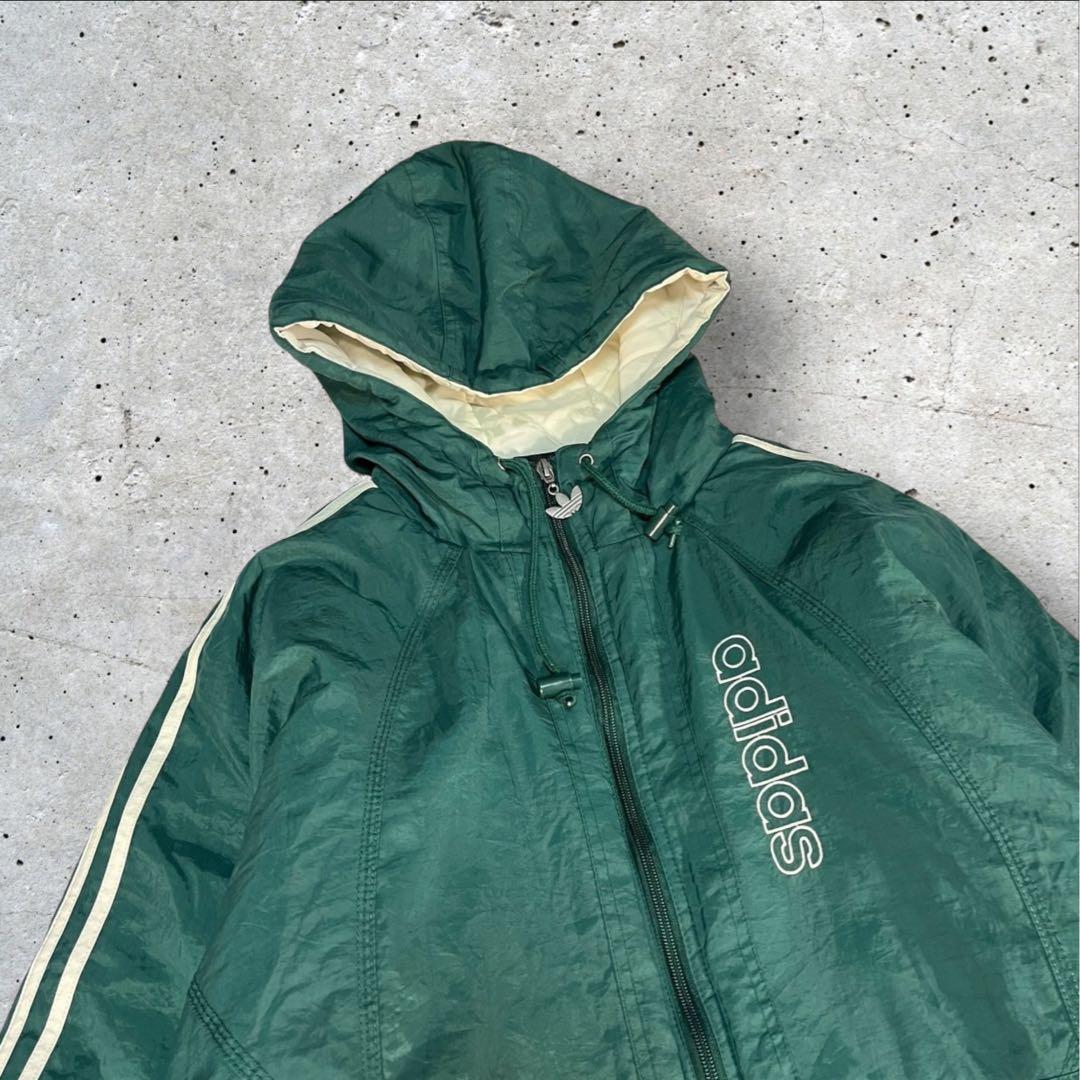 【はやとわかやま 様】90s adidas 中綿ベンチコート 縦ロゴ