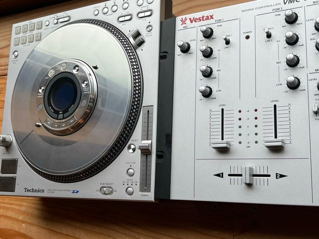 Technics CDJ SL-DZ1200 vestax ミキサーセット