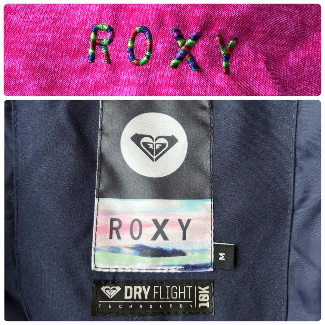 【ROXY】ロキシー　M　スノボ　スキー　ウェア　上下　セット　ピンク　イエロー