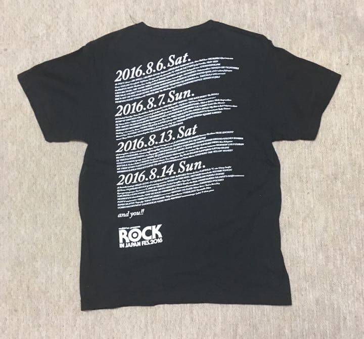 【貴重新品未使用】ROCK IN JAPAN FES.2016記念Tシャツ