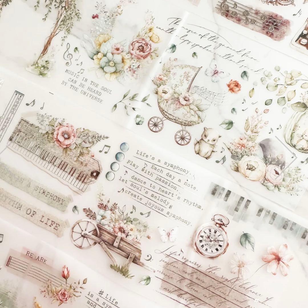 Journal pages 海外マスキングテープ　マステ 【1898】