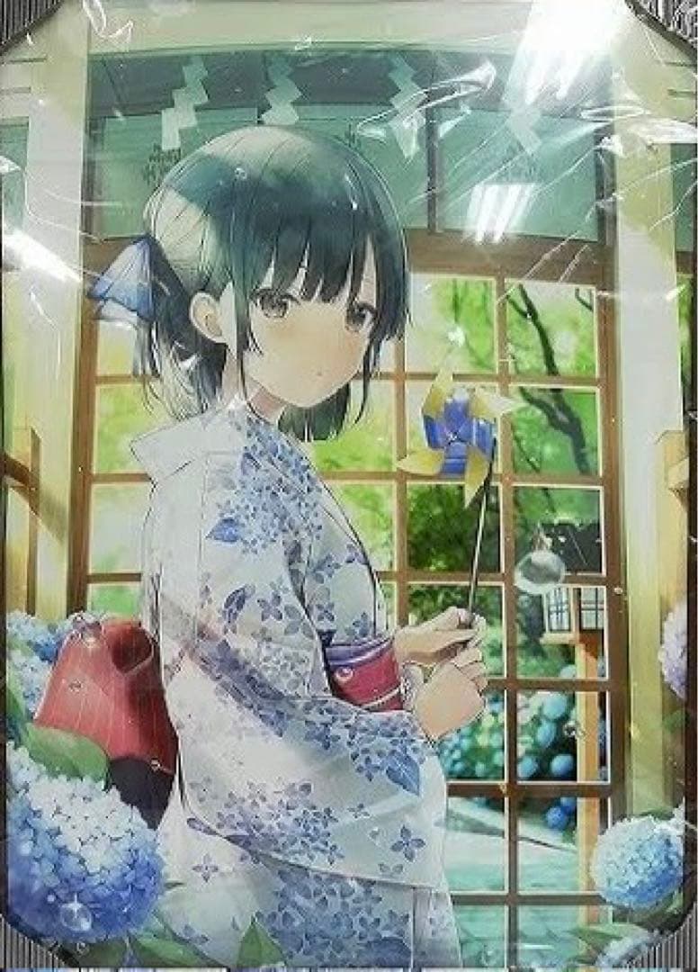 レア　貴重　6U☆ 紫陽花小径　複製原画　絵師100人展　10