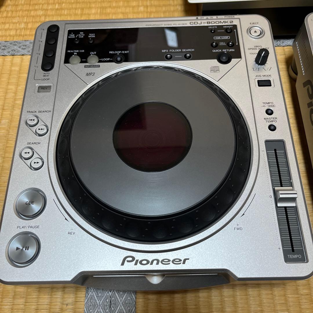 Pioneer CDJ-800MK2 2台とTechnicsミキサーのセット
