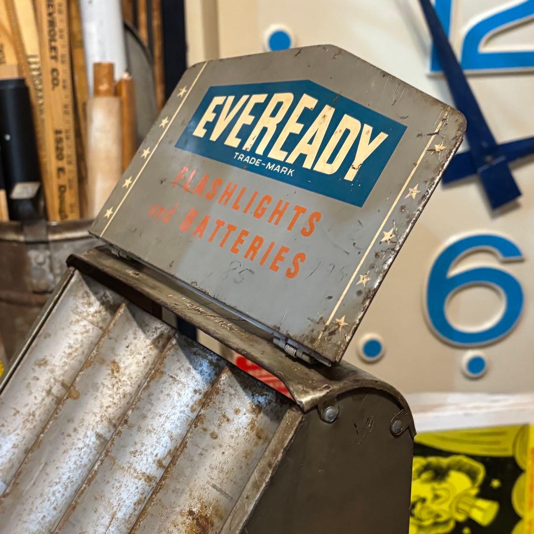 アンティーク雑貨 USA VINTAGE EVEREADY store display 50s