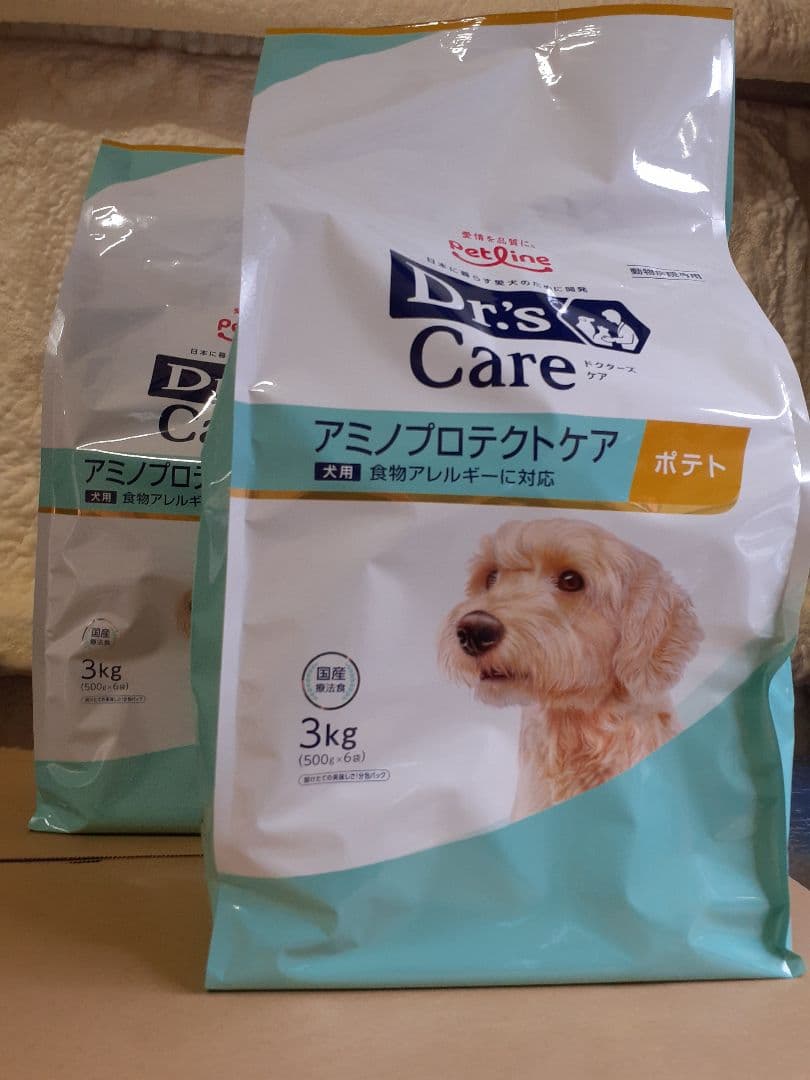 kukkihappi様ドクターズ犬療法食アミノプロテクトケアポテト3kg×2袋