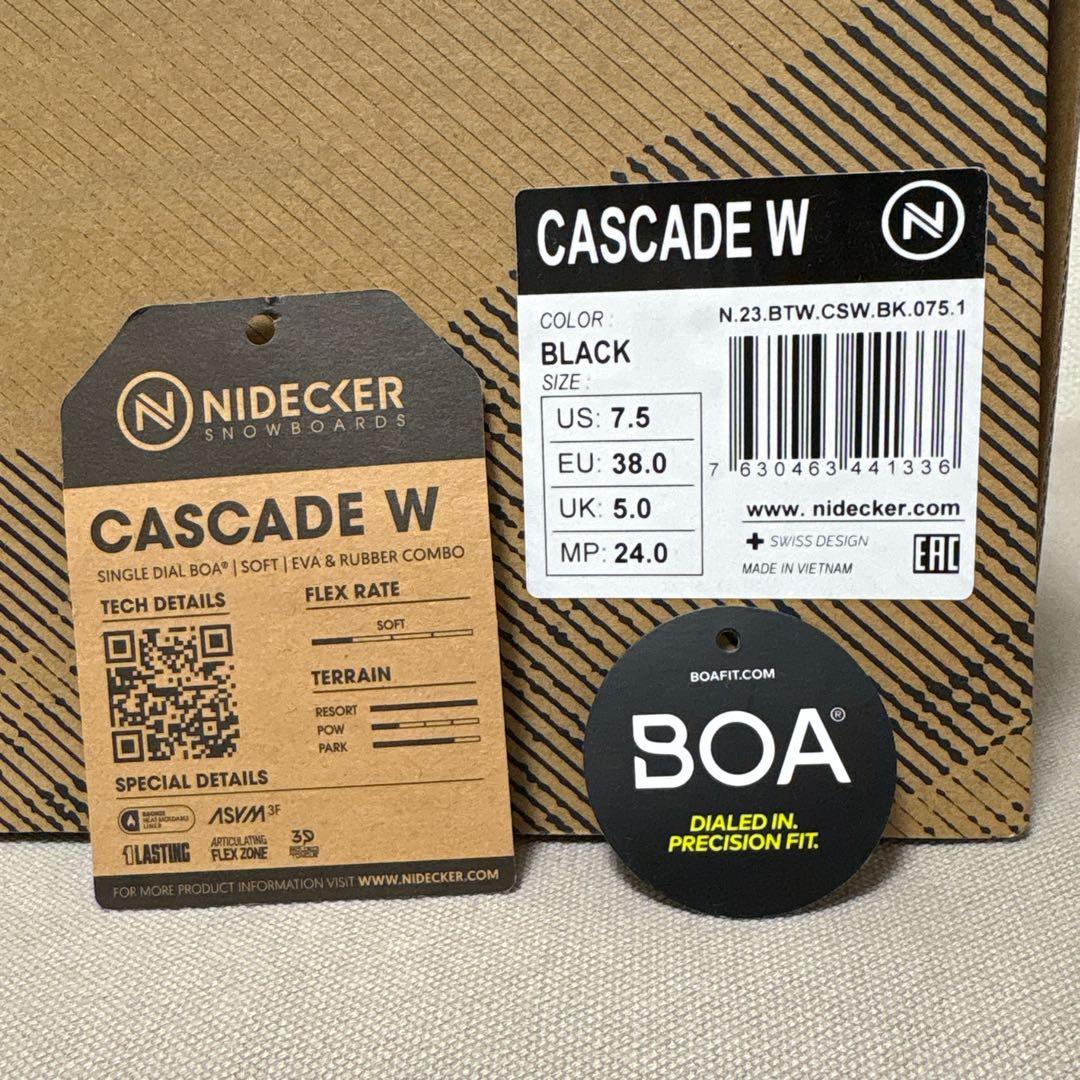 ナイデッカー NIDECKER スノーボード ブーツCASCADE W 24cm