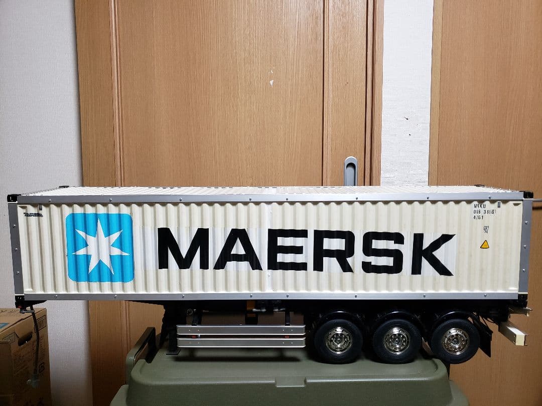美品　タミヤ1／14 MAERSK コンテナトレーラー ラジコン　海コン