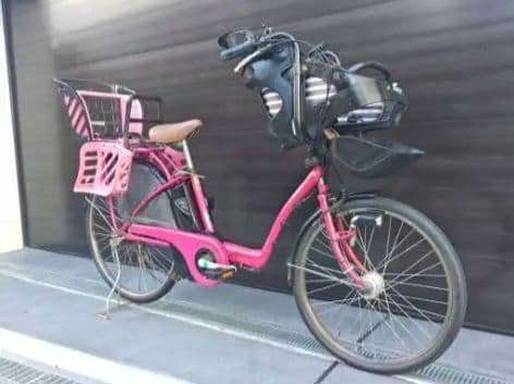 激安★前後子供のせ付き！パナソニック製電動アシスト自転車！引き取りOK