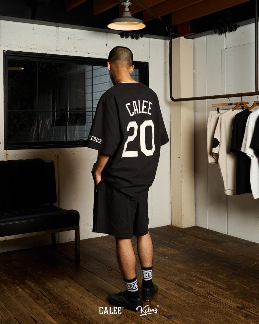 CALEE KEBOZ ケボズ  BASEBALL SHIRT 黒L