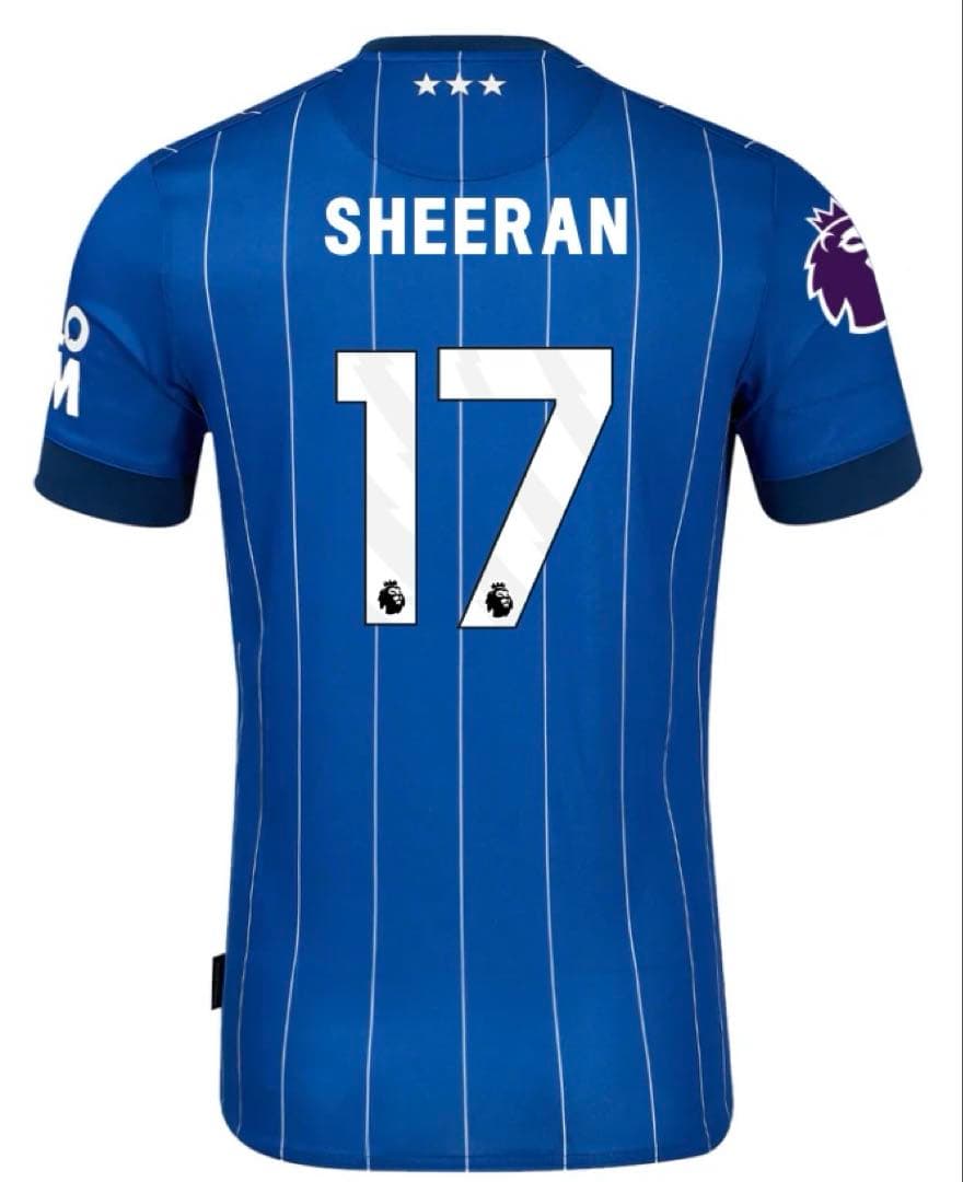 【新品・レア品】Ed Sheeran イプスウィッチ・タウンFC ユニ サイズＭ
