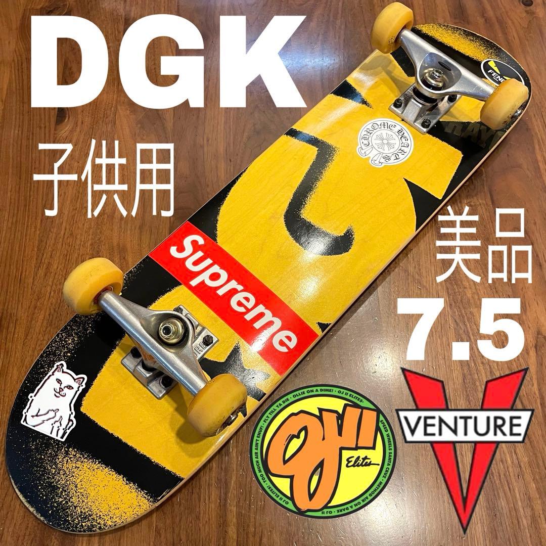 美品　DGK スケボー　コンプリート　子供用　ベンチャートラック　OJウィール