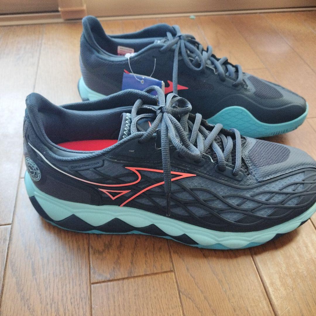 Mizuno Wave Rider ダークグレー テニスシューズ