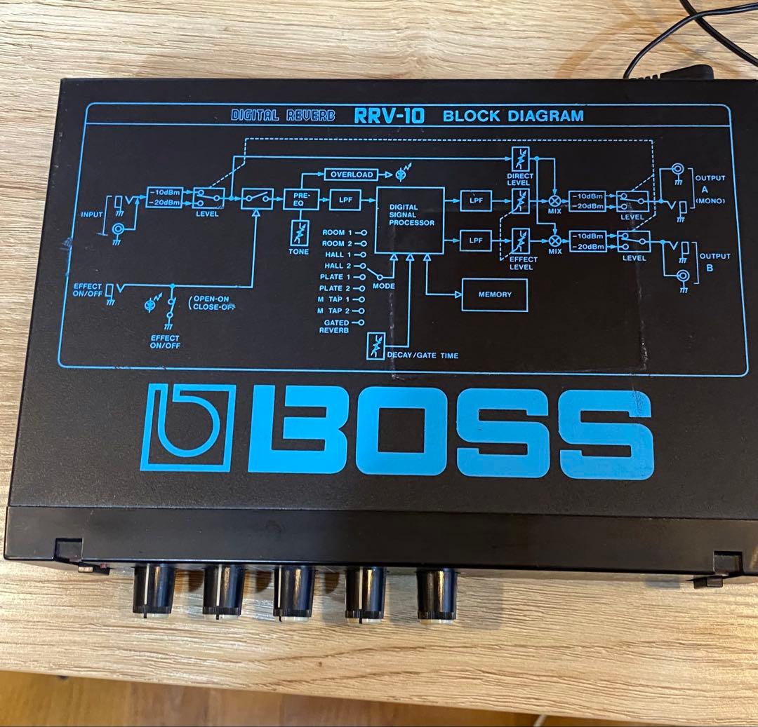 値下げ！BOSS RRV-10 DIGITAL REVERB アダプターおまけ