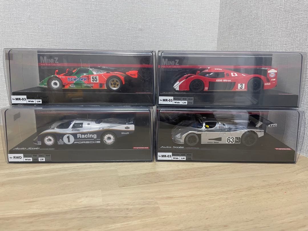 新品 京商 ミニッツ 787B・TS020・ポルシェ962C・ザウバーメルセデス