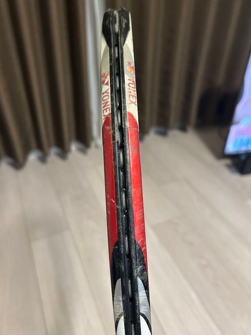 YONEX 硬式テニスラケット レッド/ホワイト　2本セット