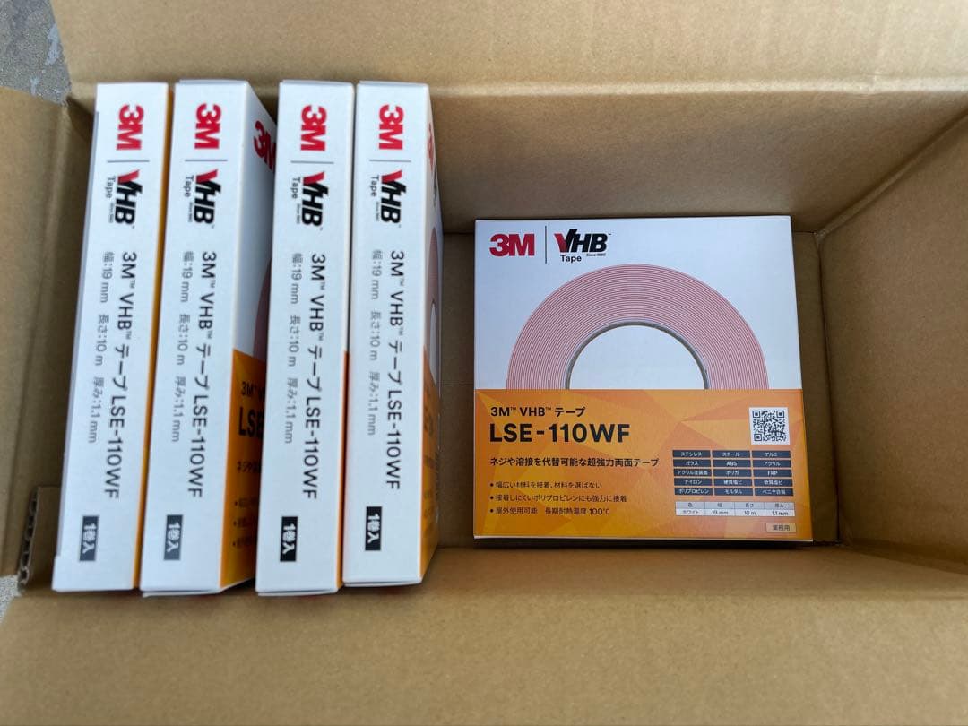 5巻3M VHBテープ LSE-110WF 19mm 10m